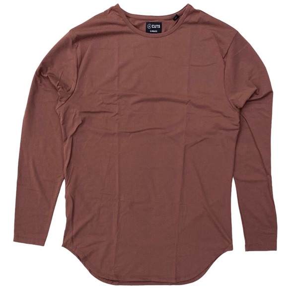 Cuts Clothing | Shirts | Cuts Clothing Mens Elongated Crew Neck Long ...